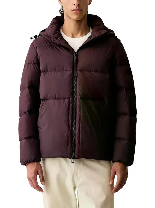 Marc O'polo Quilted Hooded Jacket - Purple