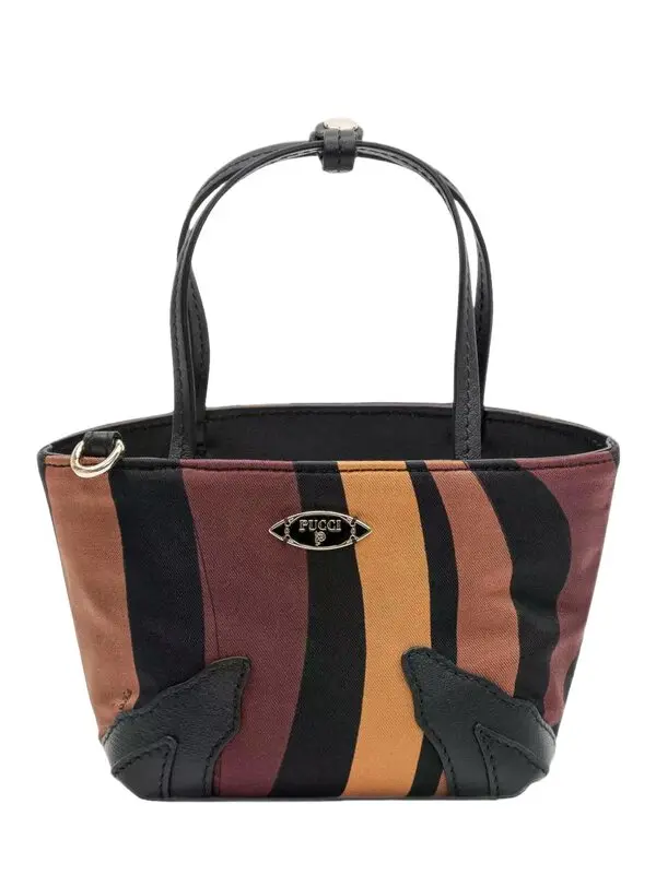 Emilio Pucci Silk-twill Palio Bag - Black