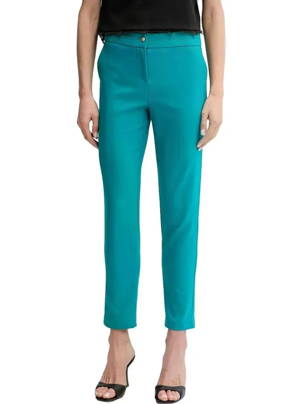 MORGAN Button-fastening Cropped Trousers - Blue