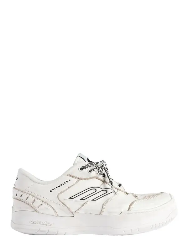 Balenciaga Hamptons Platform Sneaker - White