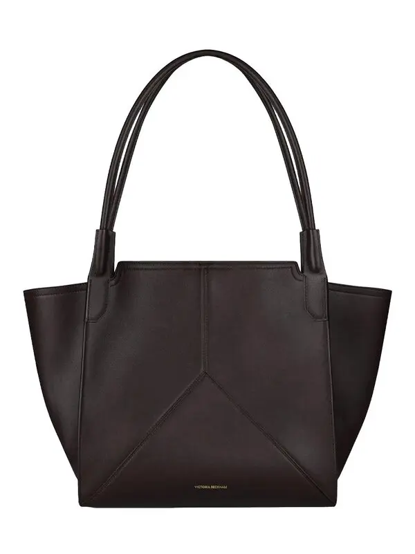 Victoria Beckham Tote Bag In Soft Leather - Brown