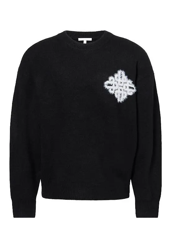 THE COUTURE CLUB Brand-emblem Knitted Jumper - Black