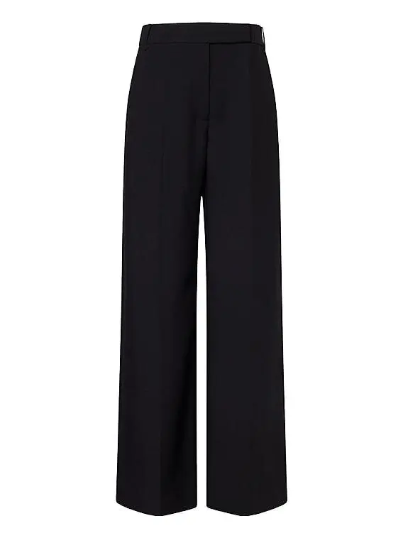 Camilla And Marc Bostan Tailored Straight-leg Woven Trousers - Black