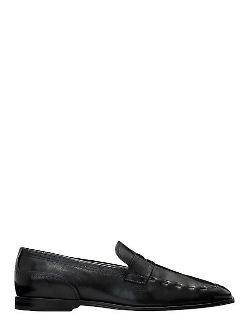 ALLSAINTS Jules Leather Loafers - Black