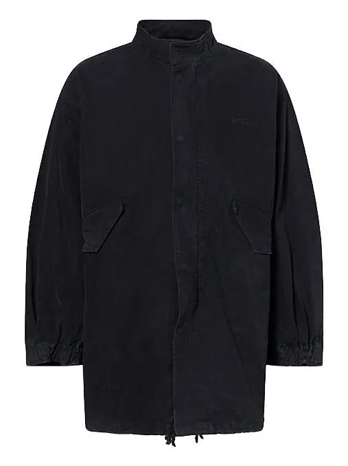 HERESY Weald Relaxed-fit Cotton Coat - Ash