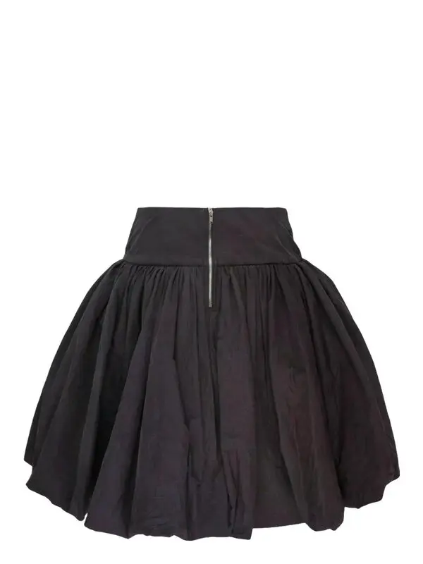 PUSHBUTTON Balloon Volume Mini Skirt - Black