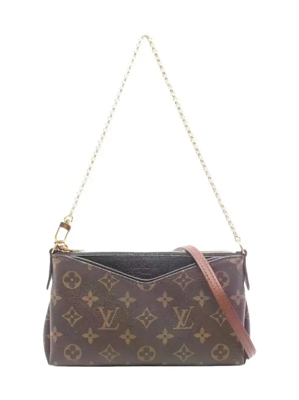 LOUIS VUITTON 2016 Pallas Two-way Clutch Bag - Brown