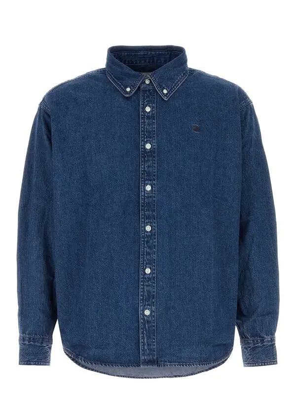 Carhartt Work In Progress Denim L/s Lucas Shirt - Blue