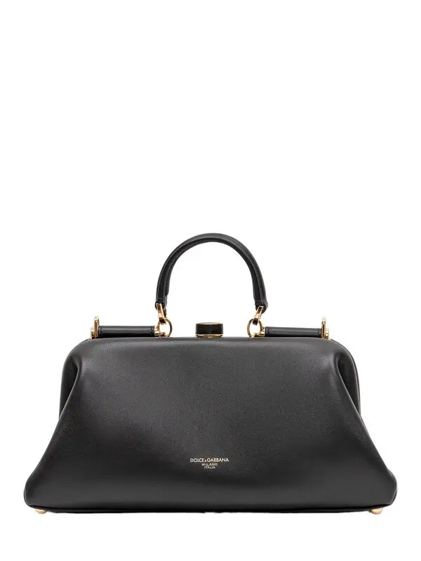 Dolce & Gabbana Lambskin Leather Shoulder Crossbody Bag - Nero