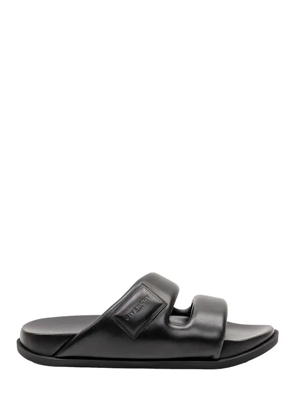 Givenchy Puffy Lamb Leather Sandals - Black