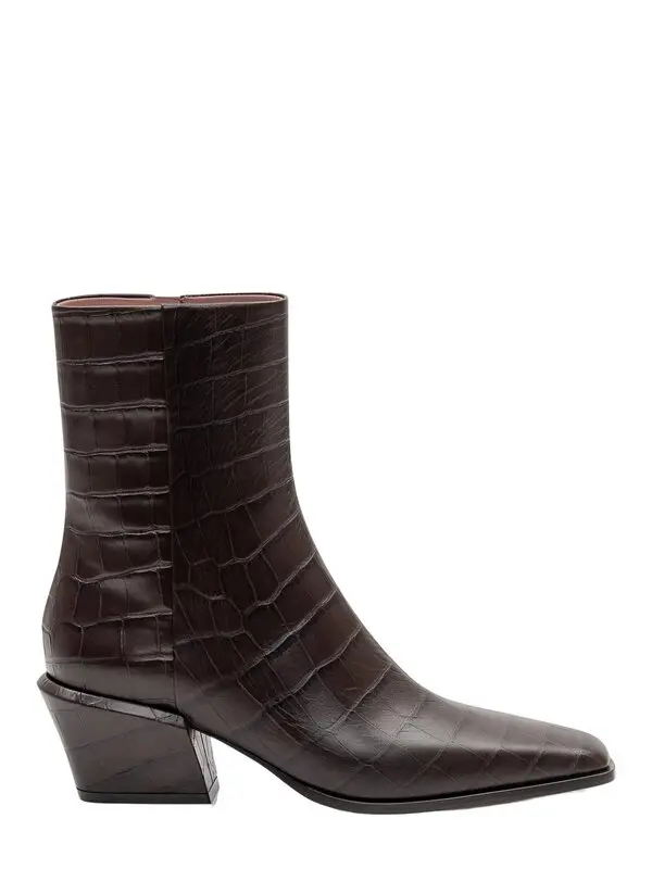 Paris Texas Bettina Ankle Boot 50mm Heel - Ebano