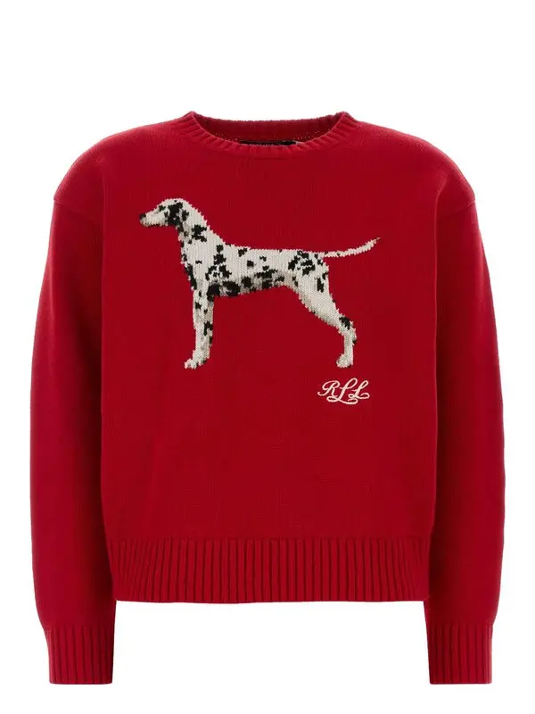 Ralph Lauren Cotton Mini Sweater - Red