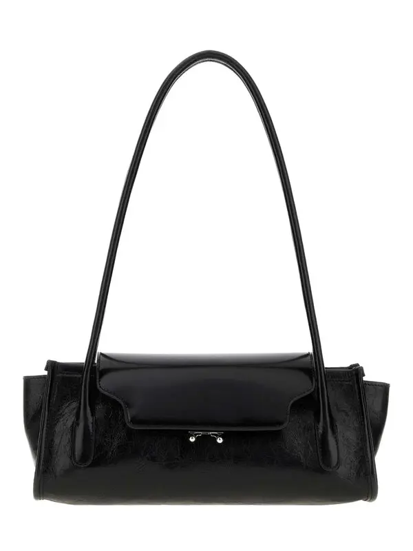 Marni Leather Trunkette Mini Shoulder Handbag - Black