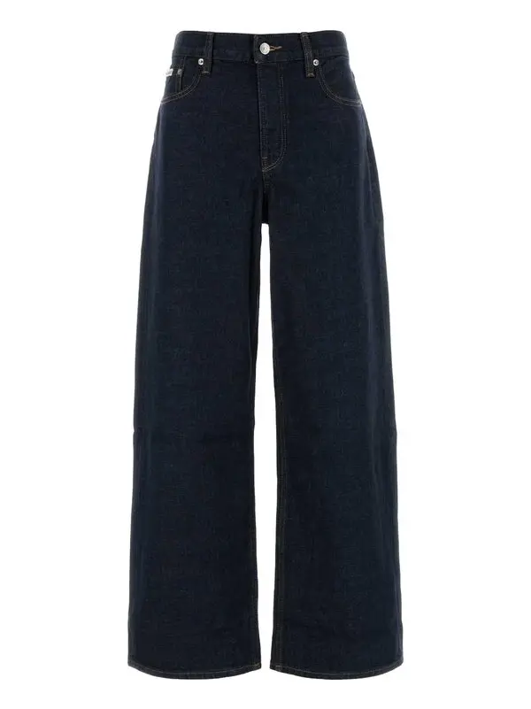 Calvin Klein Denim Wide-leg Jeans - Blue