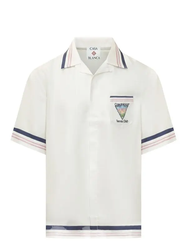 Casablanca Camp Collar 100% Silk Shirt - 06