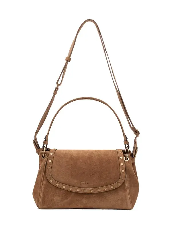 Isabel Marant Étoile Chany M-gd Leather Shoulder Handbag - Cognac