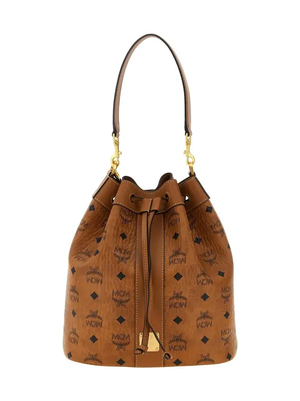 Mcm Dessau' Bucket Bag - Brown