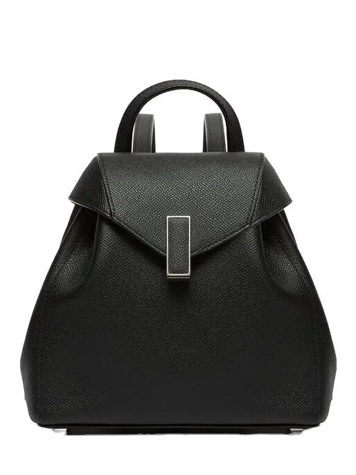 VALEXTRA Iside Mini Leather Backpack - Black
