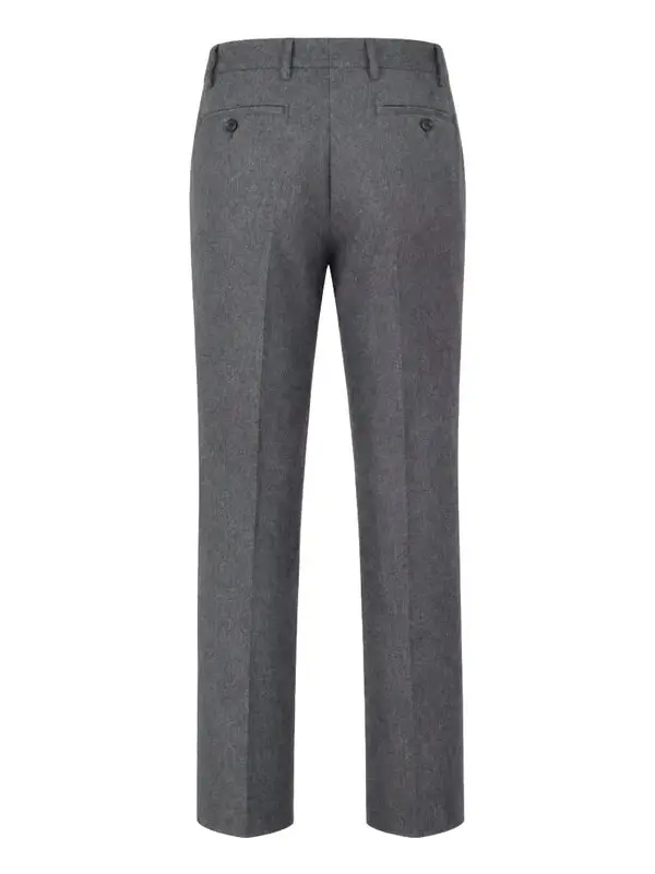 TOMBOLINI Pressed-crease Tailored Trousers - Grey