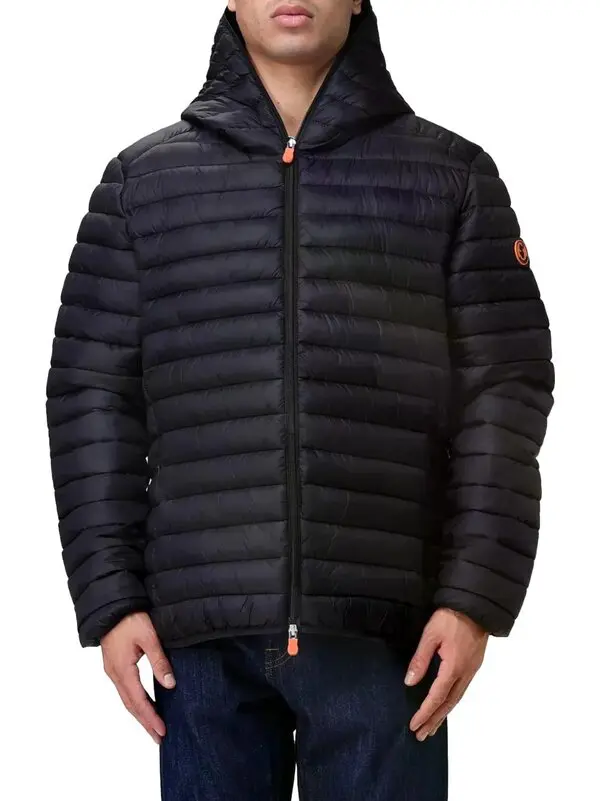 SAVE THE DUCK Donald Quilted Hooded Jacket - Black