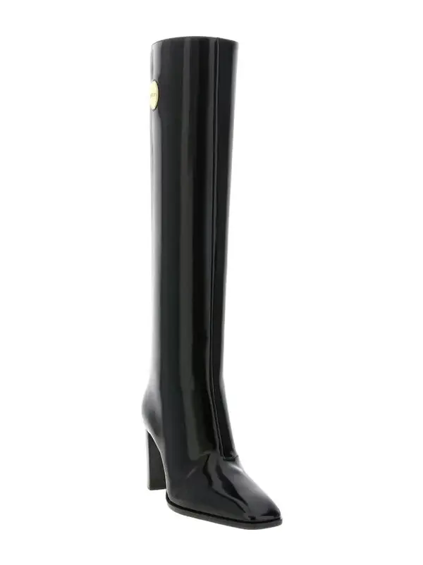 Saint Laurent Louis Leather Boots - Black