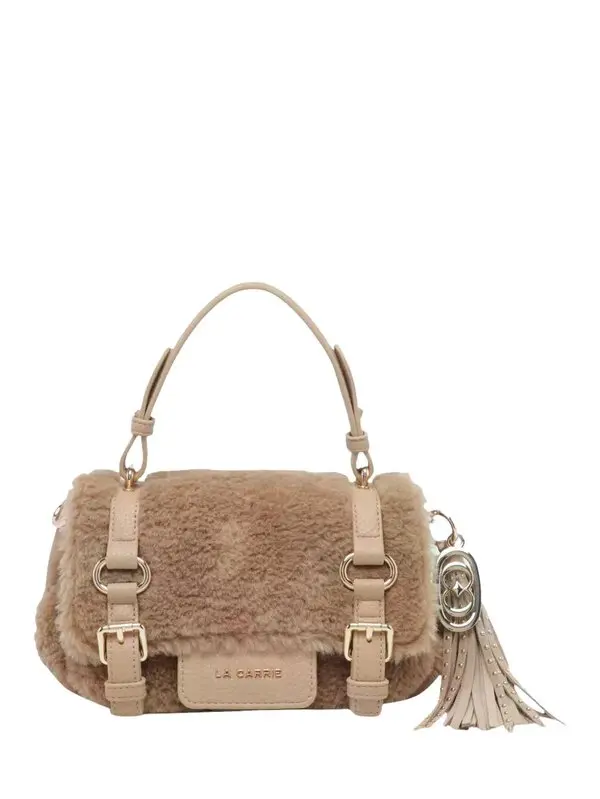 LA CARRIE Atena Teddy Faux-fur Tote Bag - Neutrals
