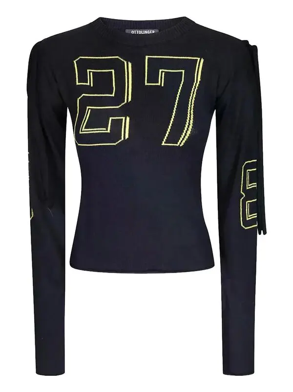 Ottolinger Jacquard Long-sleeve T-shirt - Black