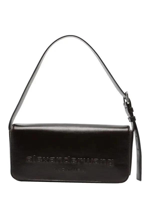 Alexander Wang Punch Flap Shoulder Bag - Black