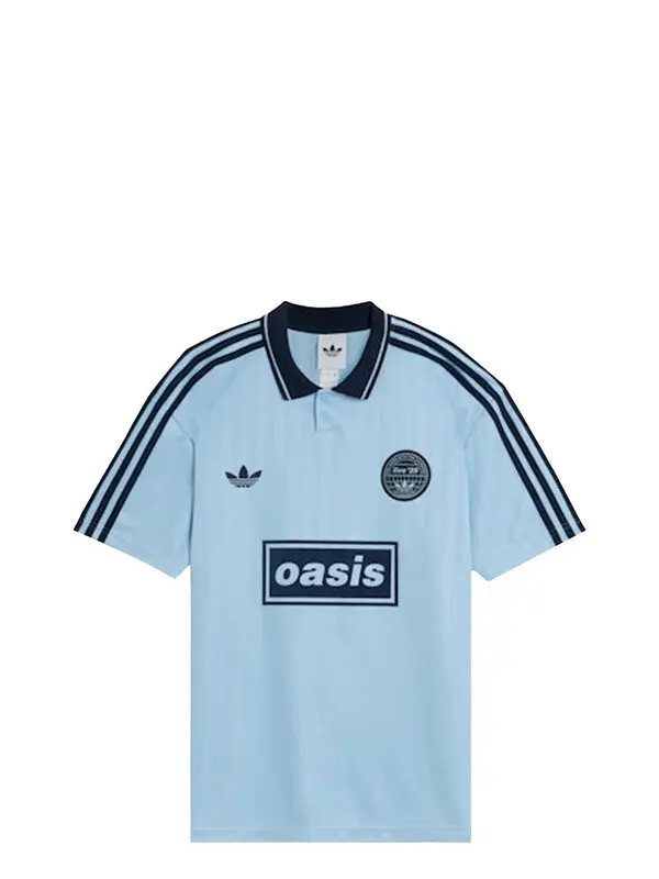 Adidas X Oasis Tour Jacquard Jersey 'clear Sky - Blue