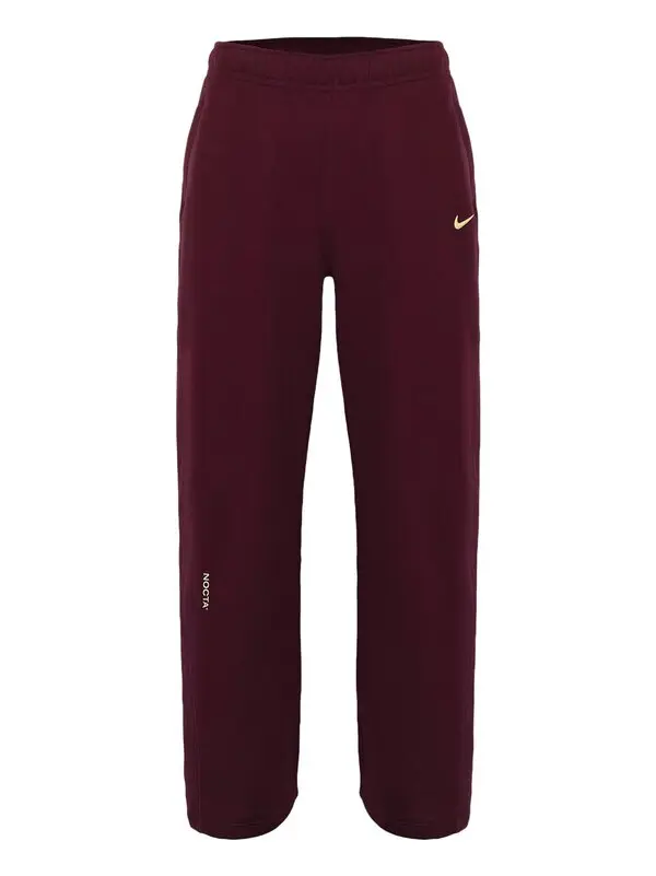 Nike X Nocta Fleece Cs Open Hem Sweatpant 'dark Beetroot - Red