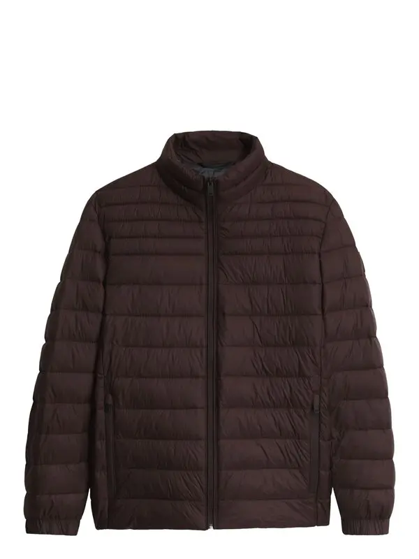 BOSS Slim-fit Quilted Jacket - Dark Brown