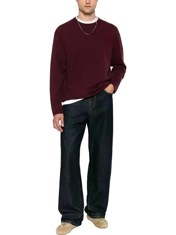 Guest In Residence Crew-neck Long-sleeve Sweater - Red