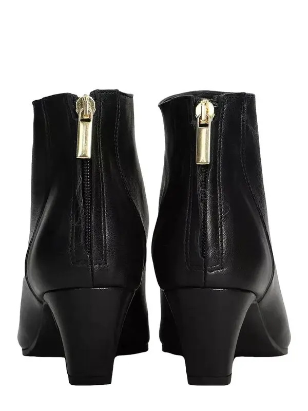 BIANCADI Square-toe Ankle Boots - Black