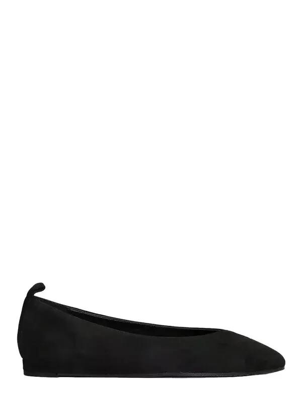 BIANCADI Square-toe Ballet Flats - Black