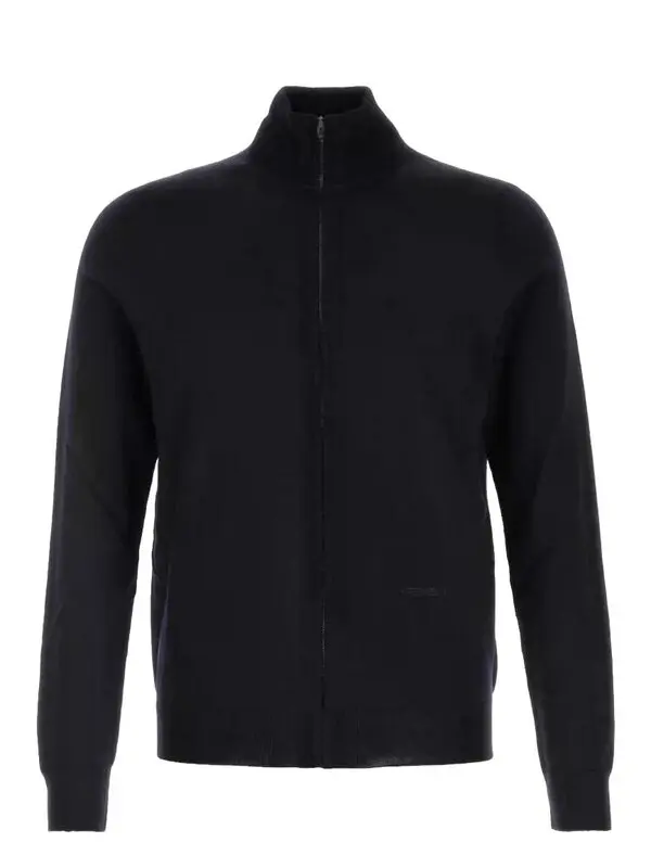 Fendi Zip-up Wool Cardigan - Blue