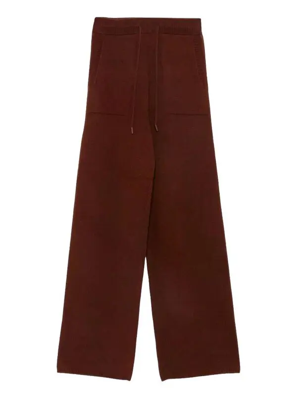Max Mara Drawstring Cashmere Trousers - Brown