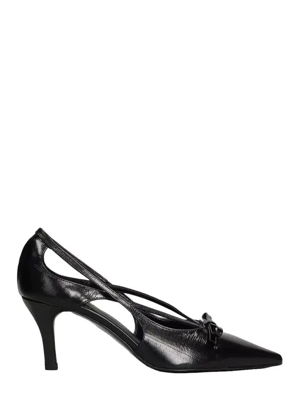 BIANCADI Bow-detail Cutout Pumps - Black