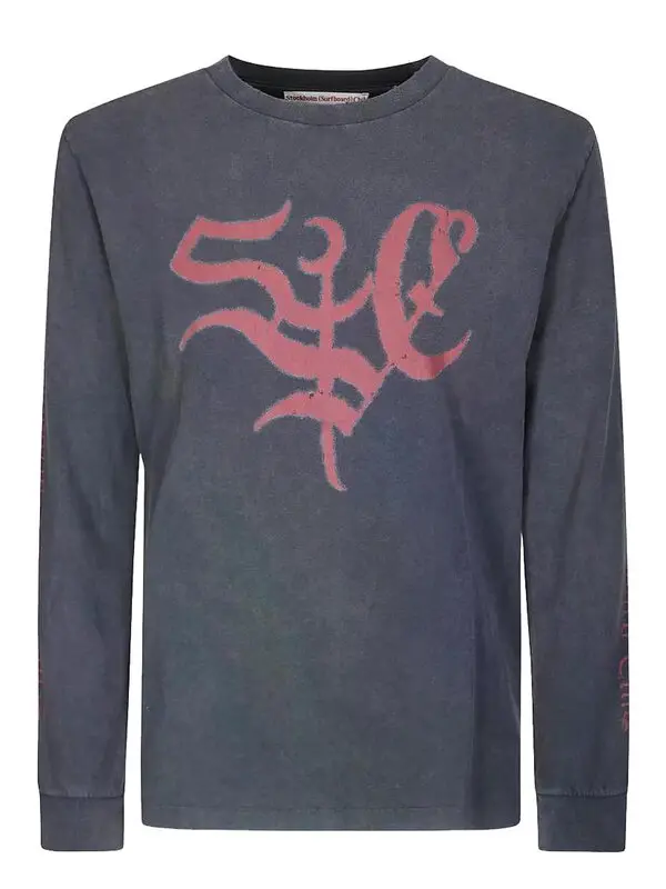 STOCKHOLM SURFBOARD CLUB House Graphic-print T-shirt - Grey