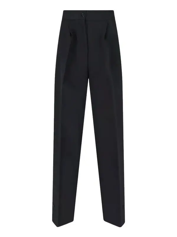 THE FRANKIE SHOP Doyer Pleated Trousers - Black
