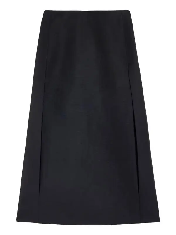 JIL SANDER Silk Faille Skirt - Black