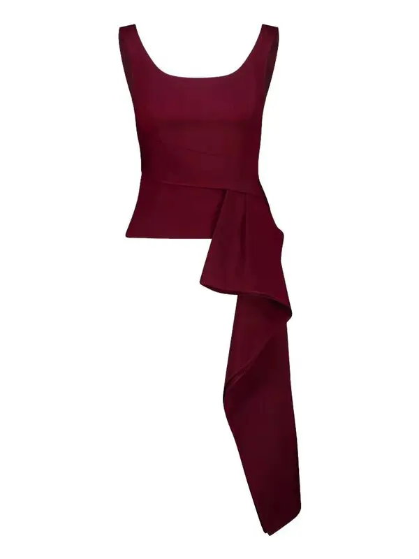 Roland Mouret Draped Wide-strap Top - Red