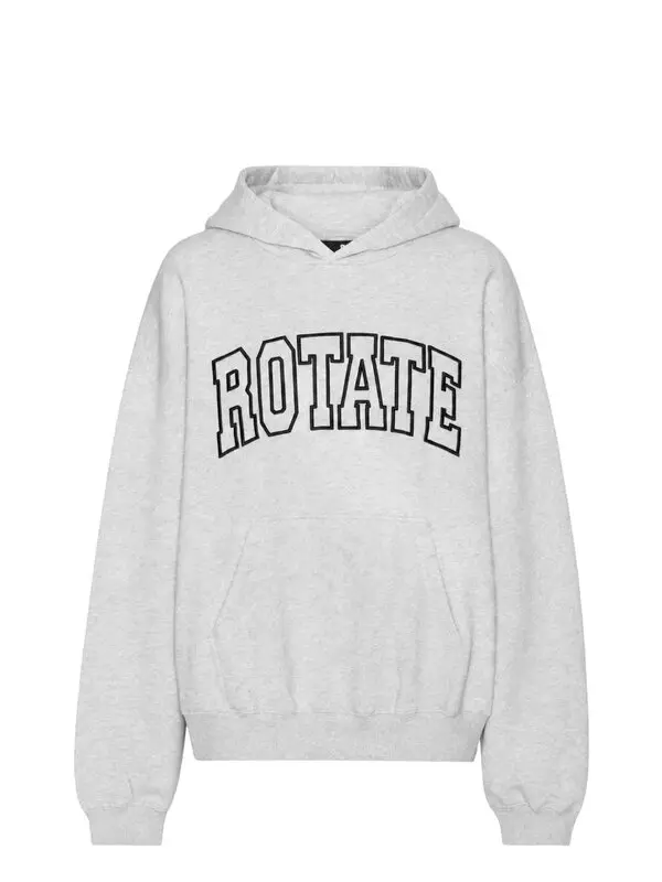 ROTATE BY BIRGER CHRISTENSEN Logo-print Hoodie - Grey