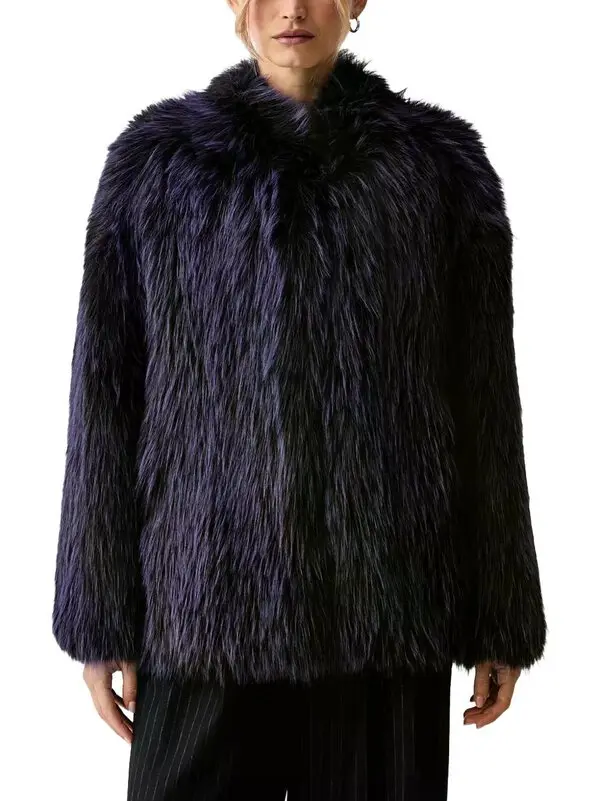 Patrizia Pepe Faux-fur Jacket - Blue