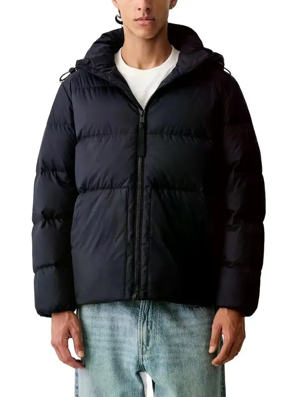 Marc O'polo Hooded Quilted Jacket - Blue