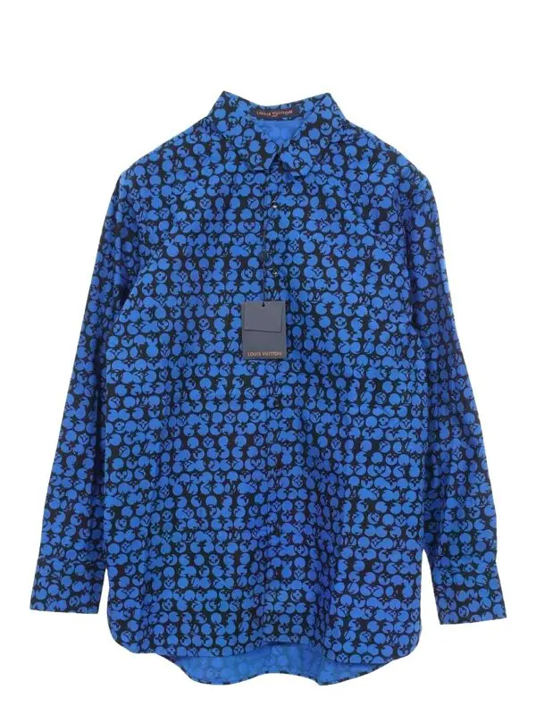 LOUIS VUITTON 2020s Monogram Long-sleeve Shirt - Blue