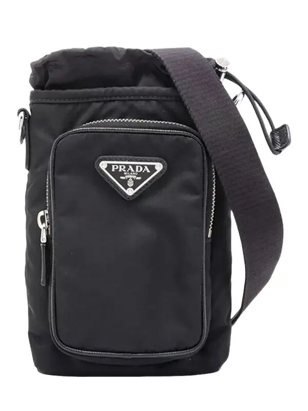 Prada 2013-2026 Re-nylon Smartphone Case Crossbody Bag - Black