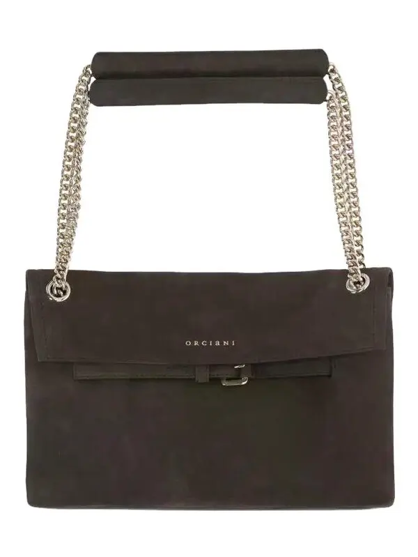 Orciani Venus Nabucco Suede Shoulder Bag - Brown