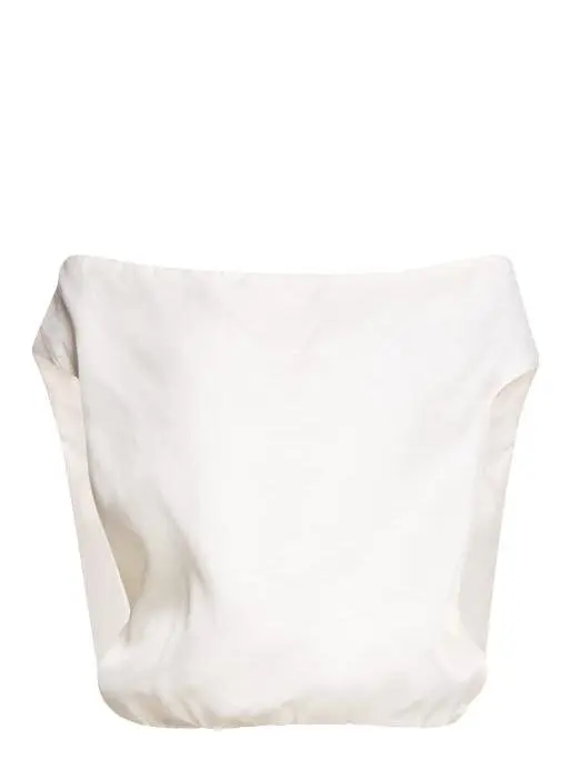 Staud Larissa Off The Shoulder Silk Top - Ivory