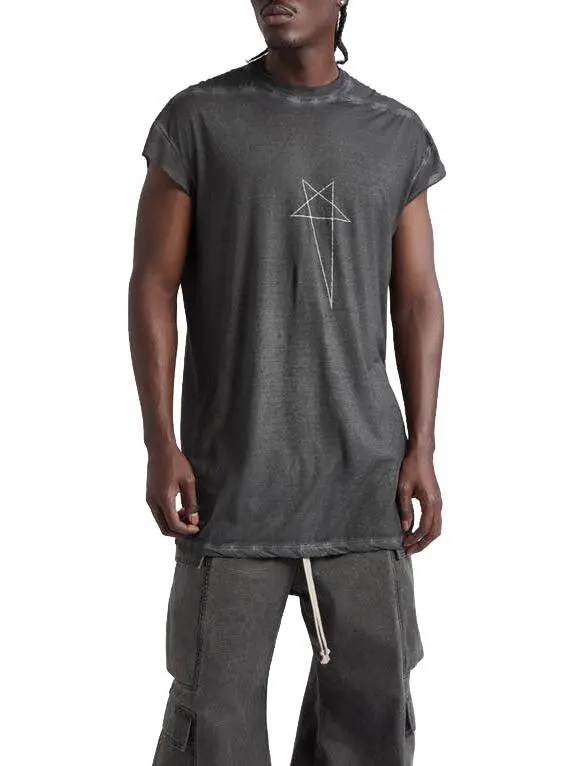 Rick Owens Rick's Jumbo Graphic T-shirt - Black/silver