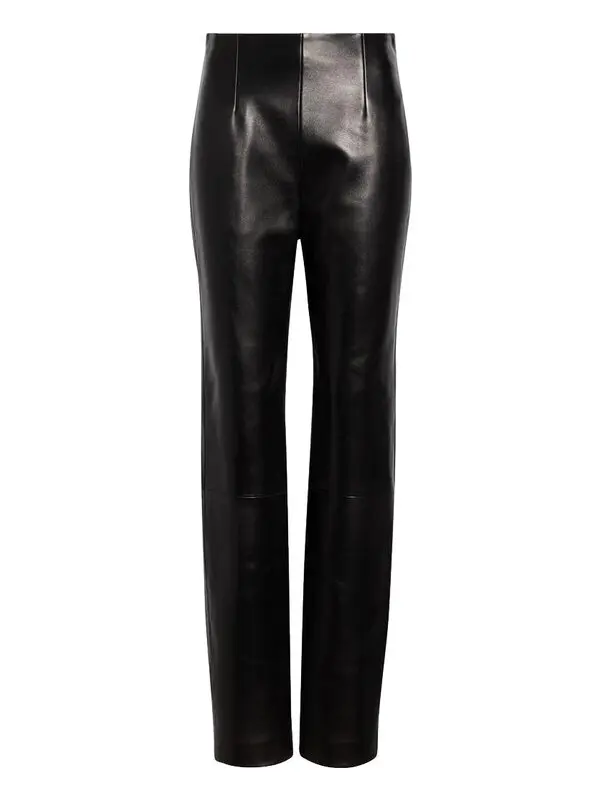 Khaite Ryden Leather Pants - Black
